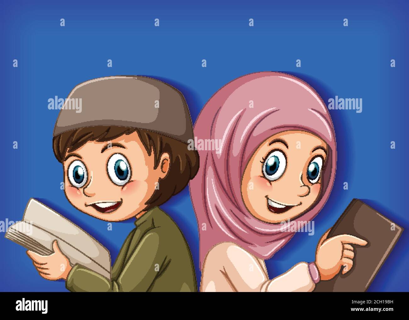 Muslim girl students Stock Vector Images - Alamy