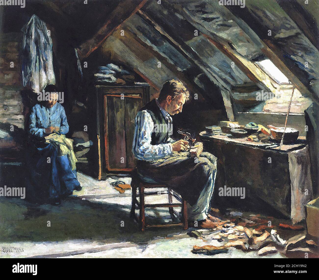 Shoemaker 19th century hi-res stock photography and images - Alamy