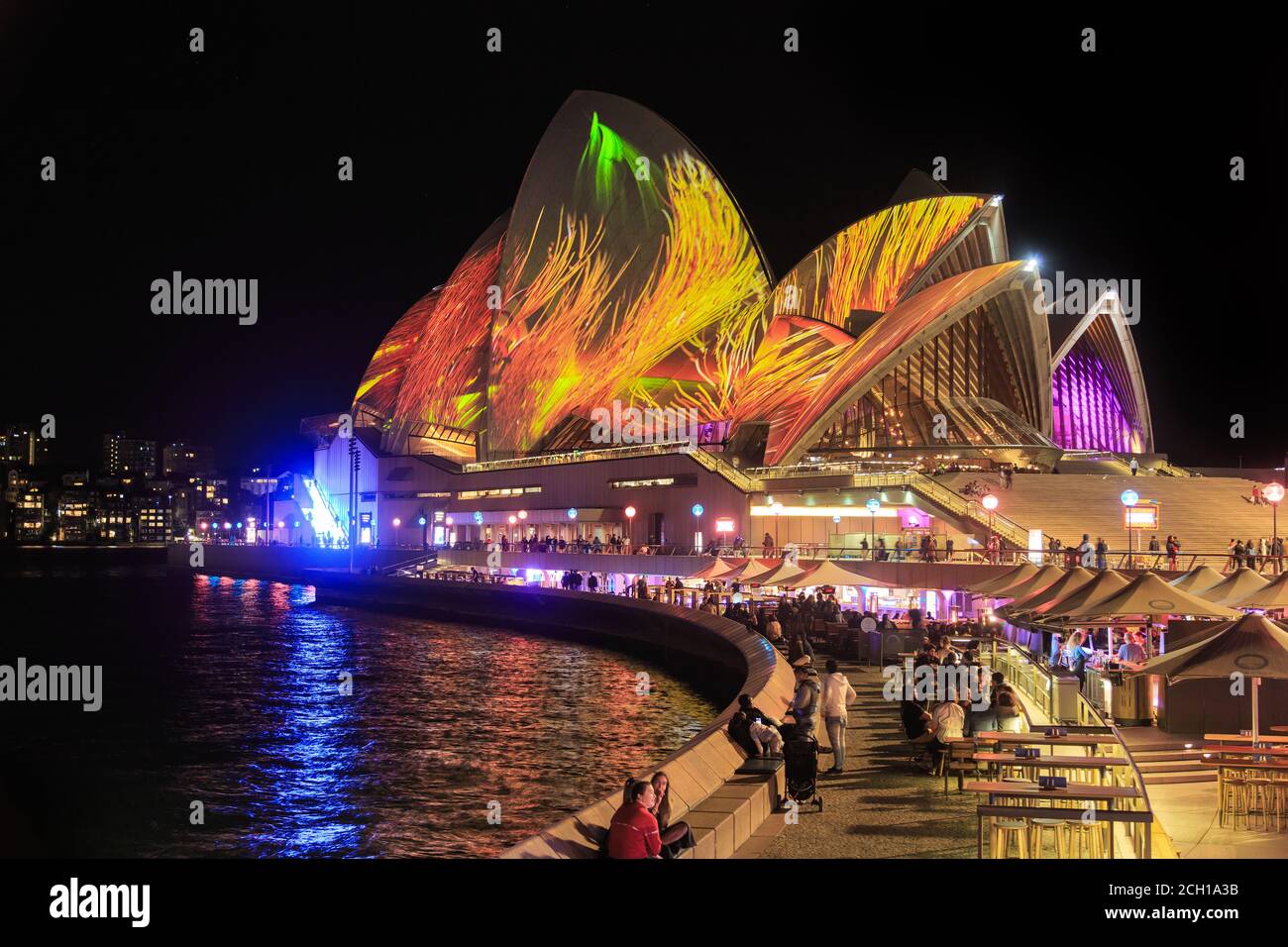 The Sydney Opera House during the annual "Vivid Sydney" festival ...