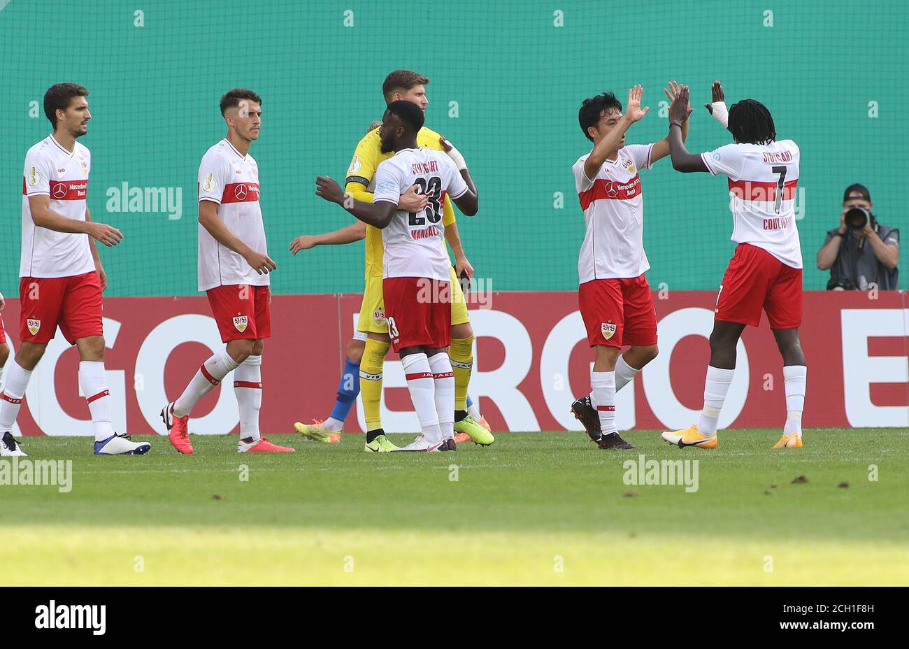 Rostock, Germany. 13th Sep, 2020. Football: DFB Cup, Hansa Rostock ...