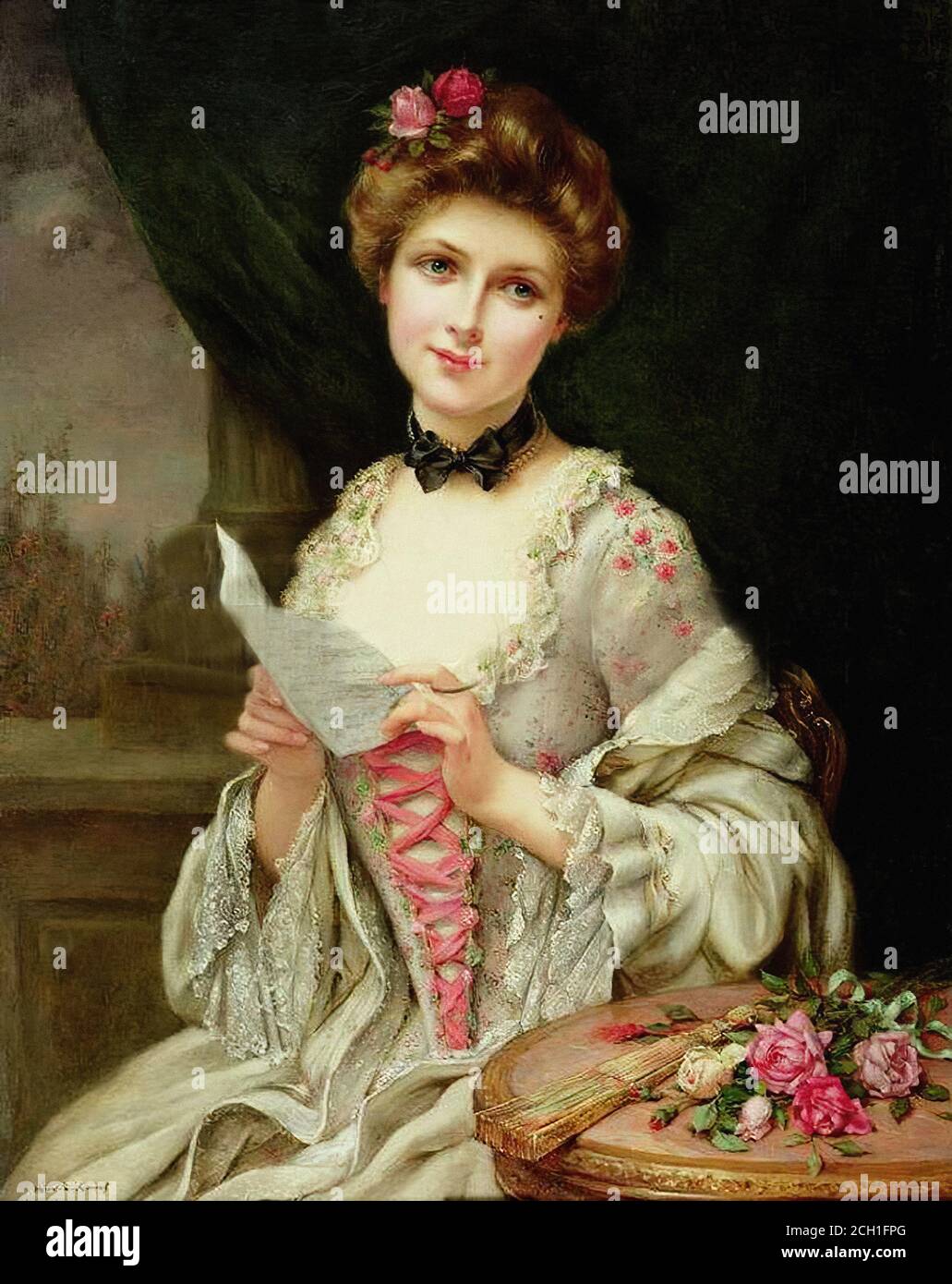 Martin-Kavel François - the Love Letter - French School - 19th and ...