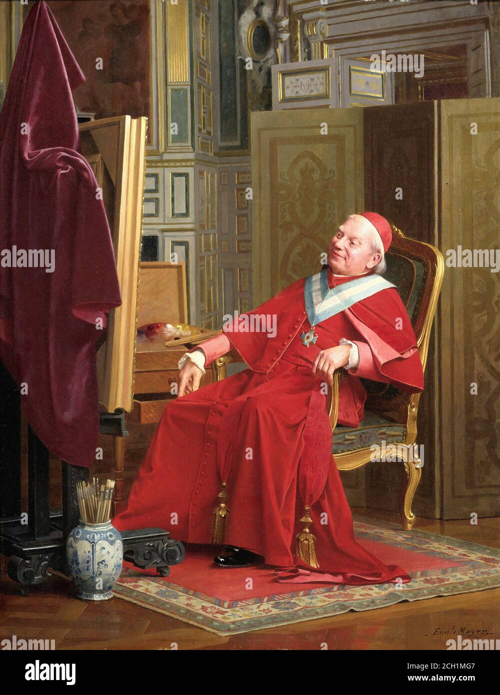 Meyer Emile - a Painting Cardinal - French School - 19th and Early 20th ...