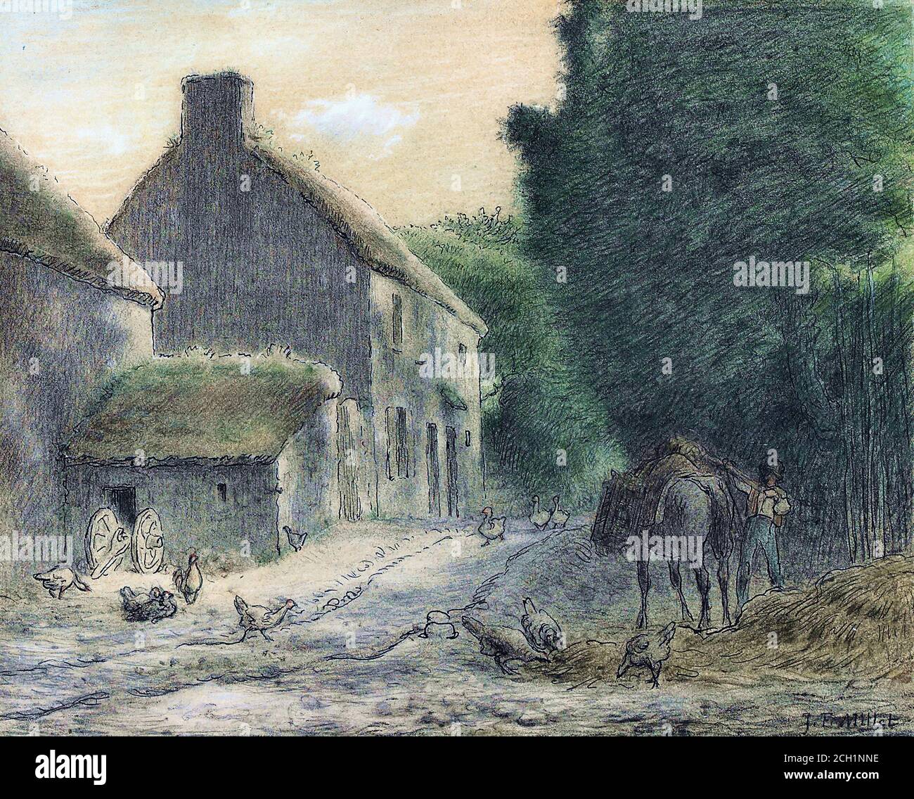 19th century farm house hi-res stock photography and images - Alamy