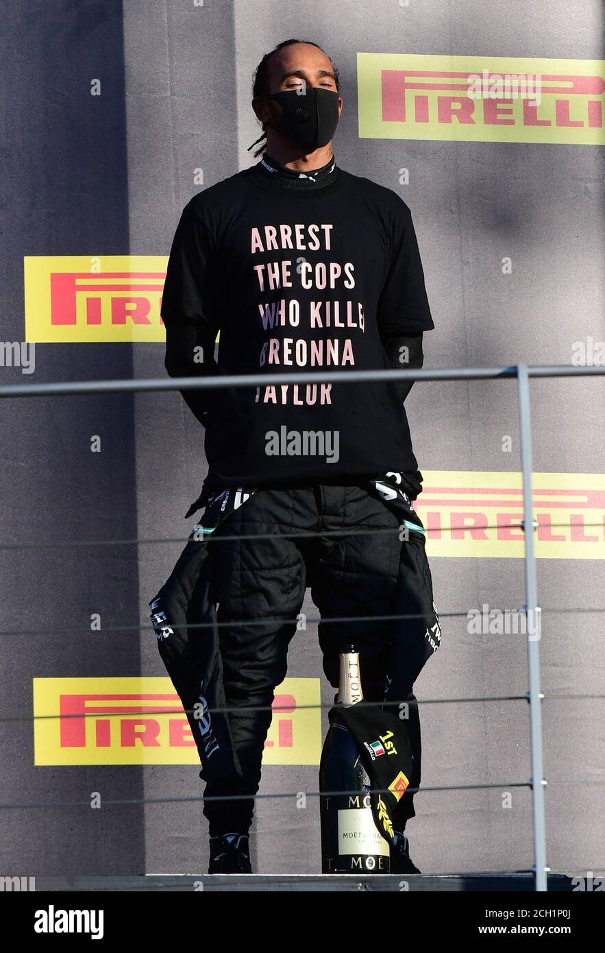 Lewis hamilton podium mugello hi-res stock photography and images - Alamy