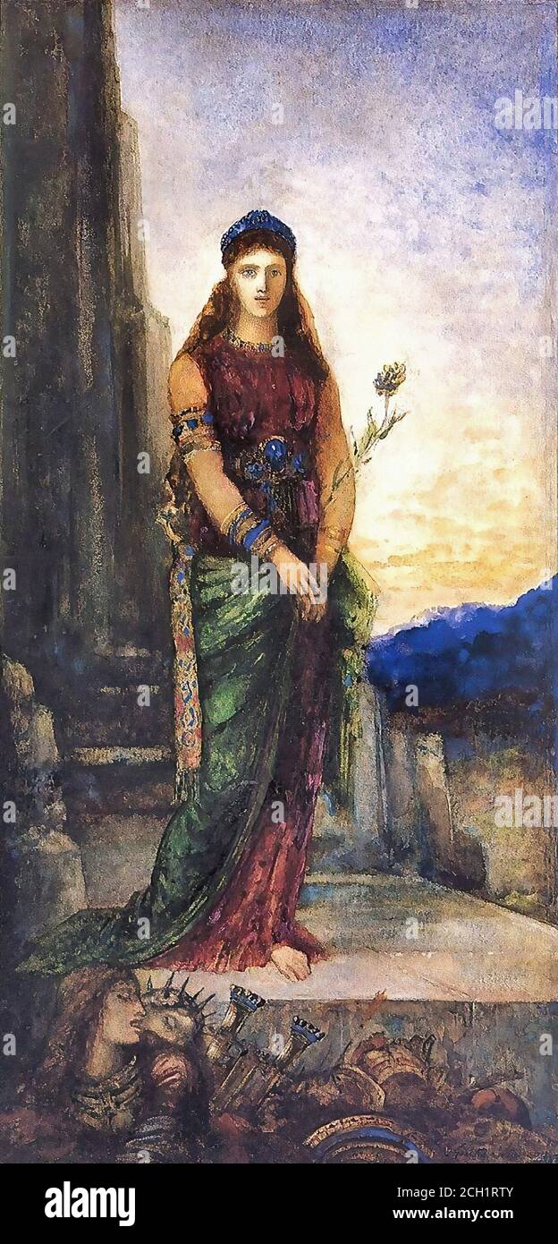 Moreau Gustave - Helen on the Walls of Troy 2 - French School - 19th ...