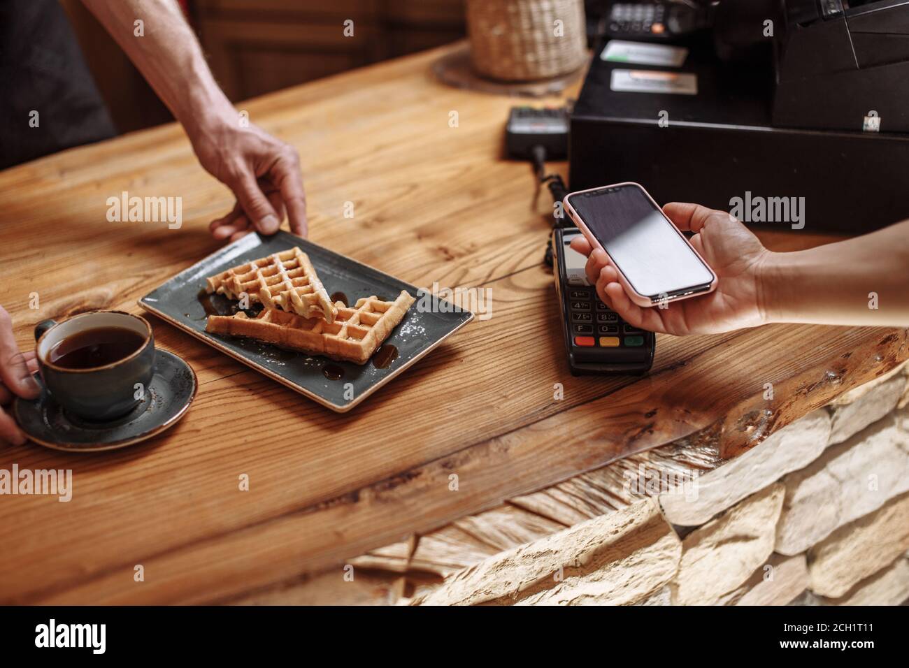 Customer buying cookies hi-res stock photography and images - Alamy