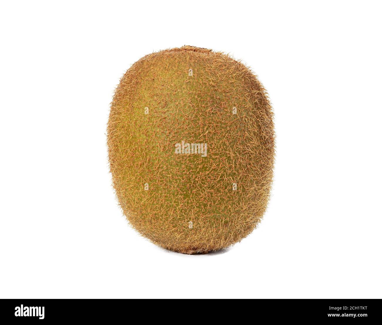 One kiwi fruit isolated on white background Stock Photo - Alamy