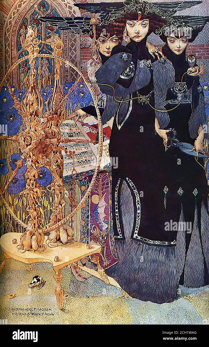 Mossa Gustave Adolphe - Les Parques - French School - 19th and Early ...