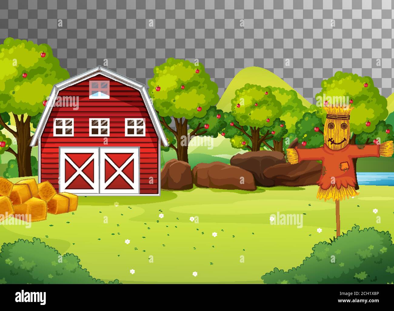 Farm Background Clipart