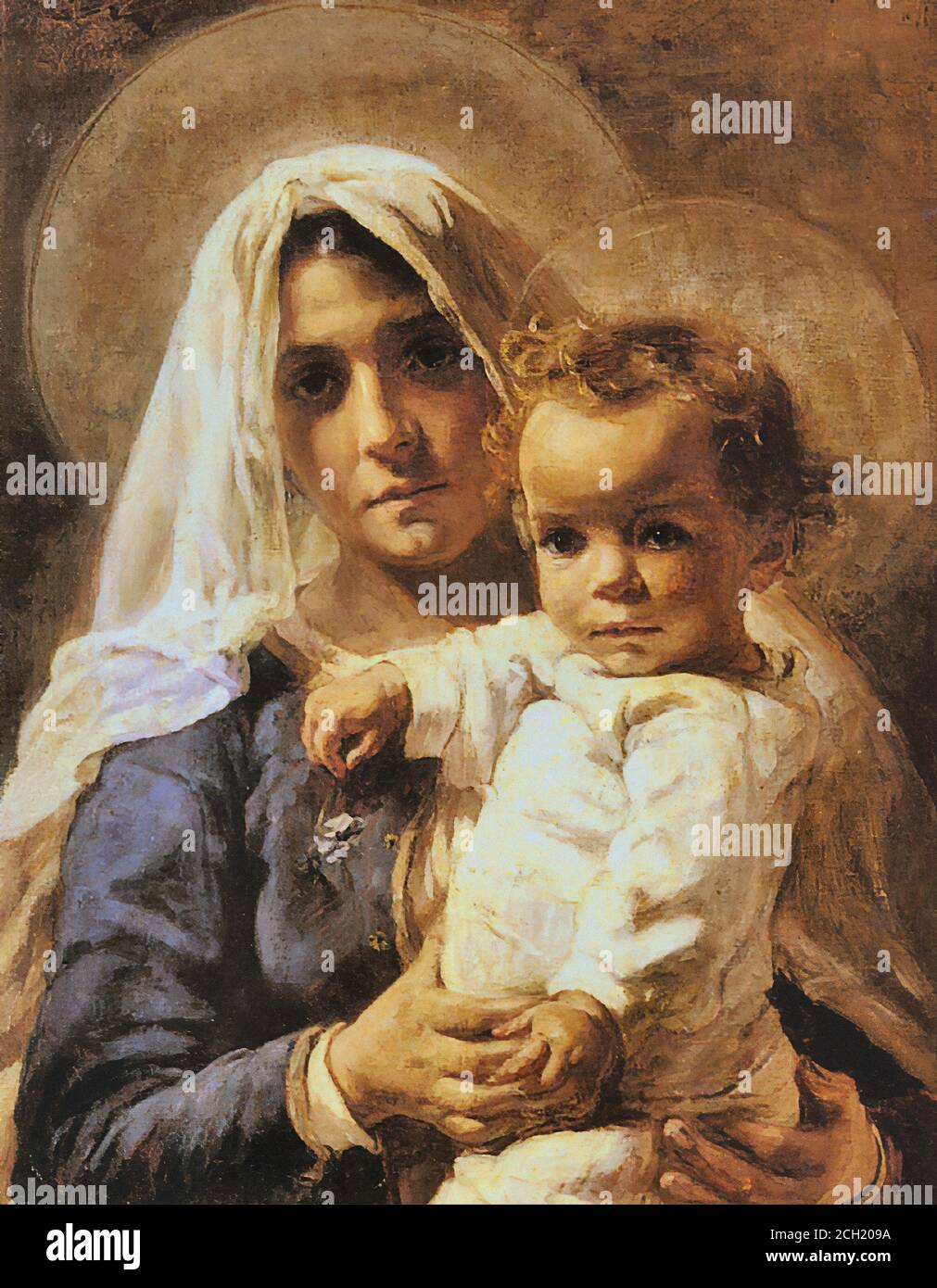 Nourse Elizabeth - a Mother and Child - French School - 19th and Early ...