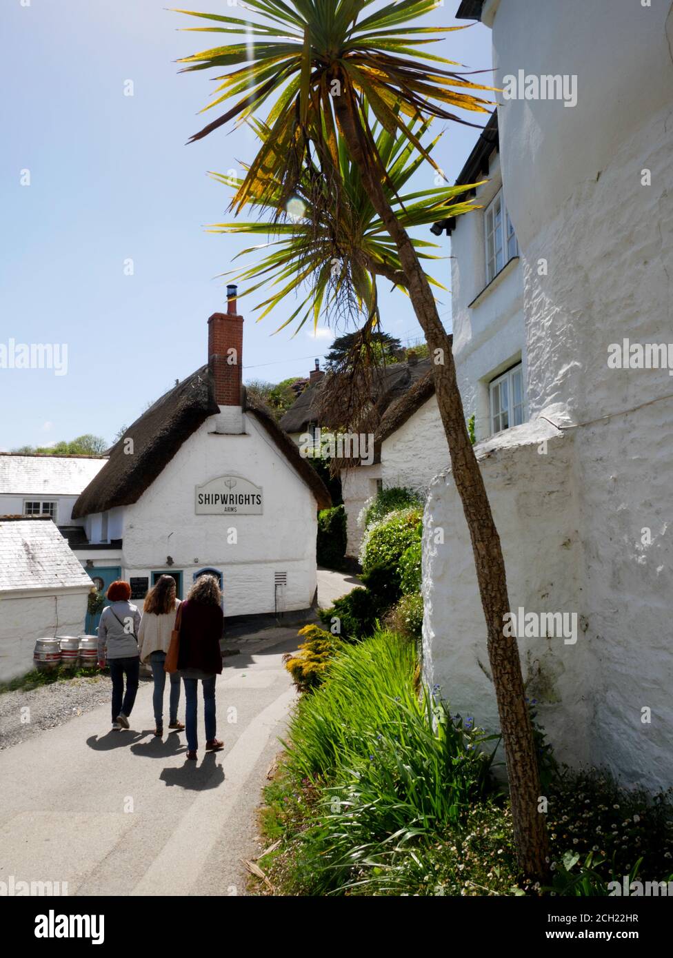 The Shipwrights Arms, Helford village, Cornwall Stock Photo - Alamy