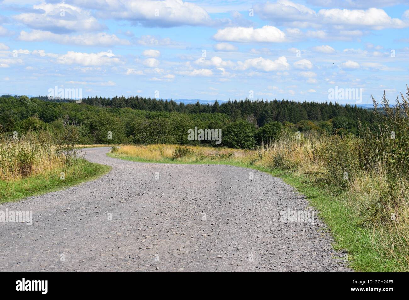 small road in rural Eifel landscape Stock Photo - Alamy