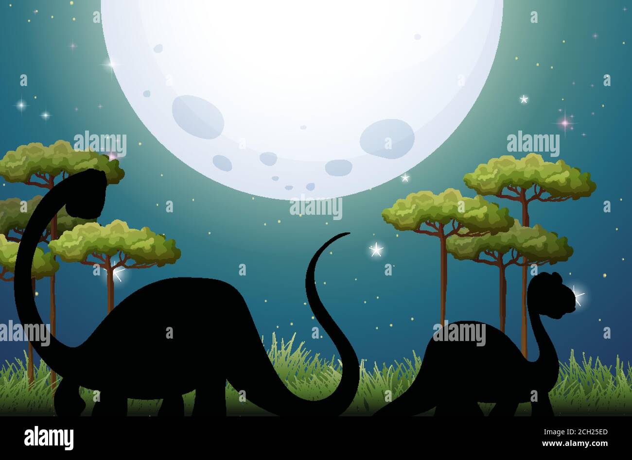 Dinosaur in nature background illustration Stock Vector Image & Art - Alamy