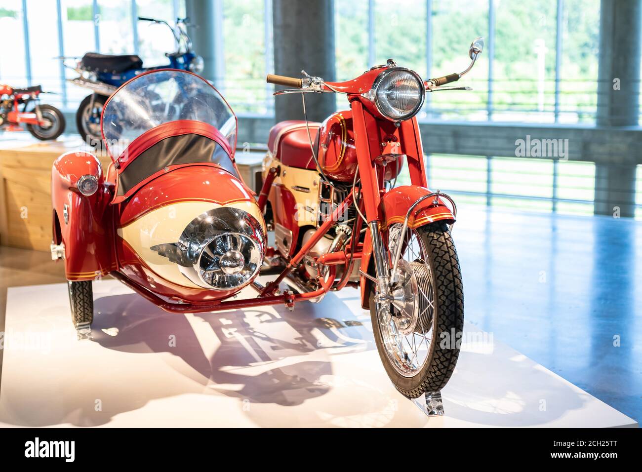 1951 Pannonia TL-250 motorcycle and Sidecar at the Barber Motorsport ...