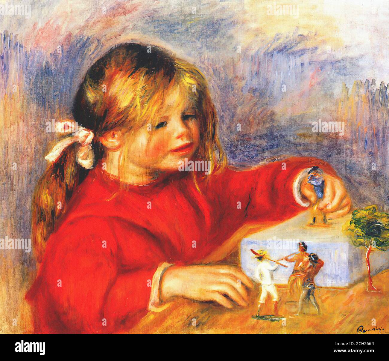 Pierre-Auguste Renoir - Claude Renoir Playing C.1905 - French School ...