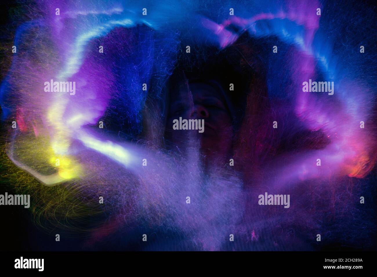 light fantasies, fuzzy, beautiful and colorful light paintings ...