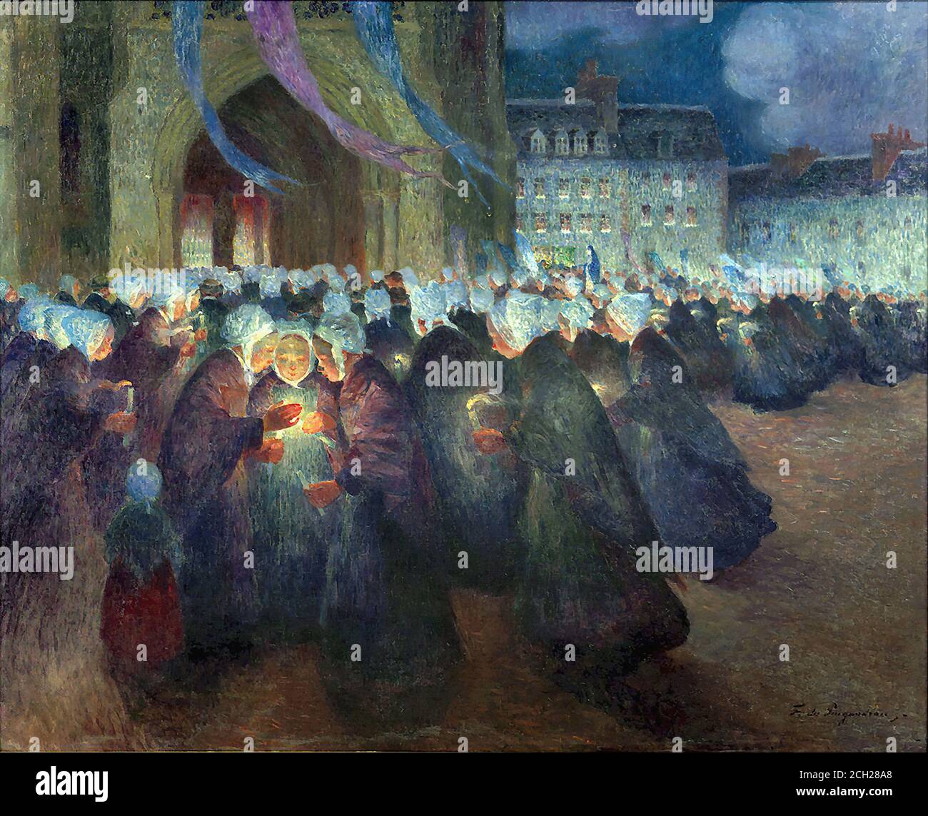 Puigaudeau Ferdinand Loyen Du - Procession De Nuit a Saint-Pol-De-Léon ...