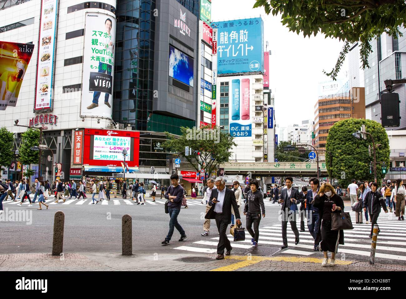Shibuya, Tokyo / Japan - June 2018: Popular and crowded Shibuya ...