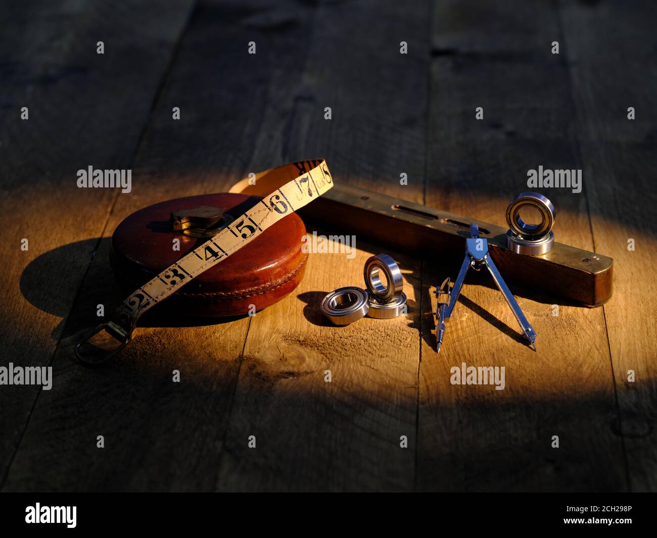 Architects & Engineers Tools Level Tape Measure Bearings Protractor ...