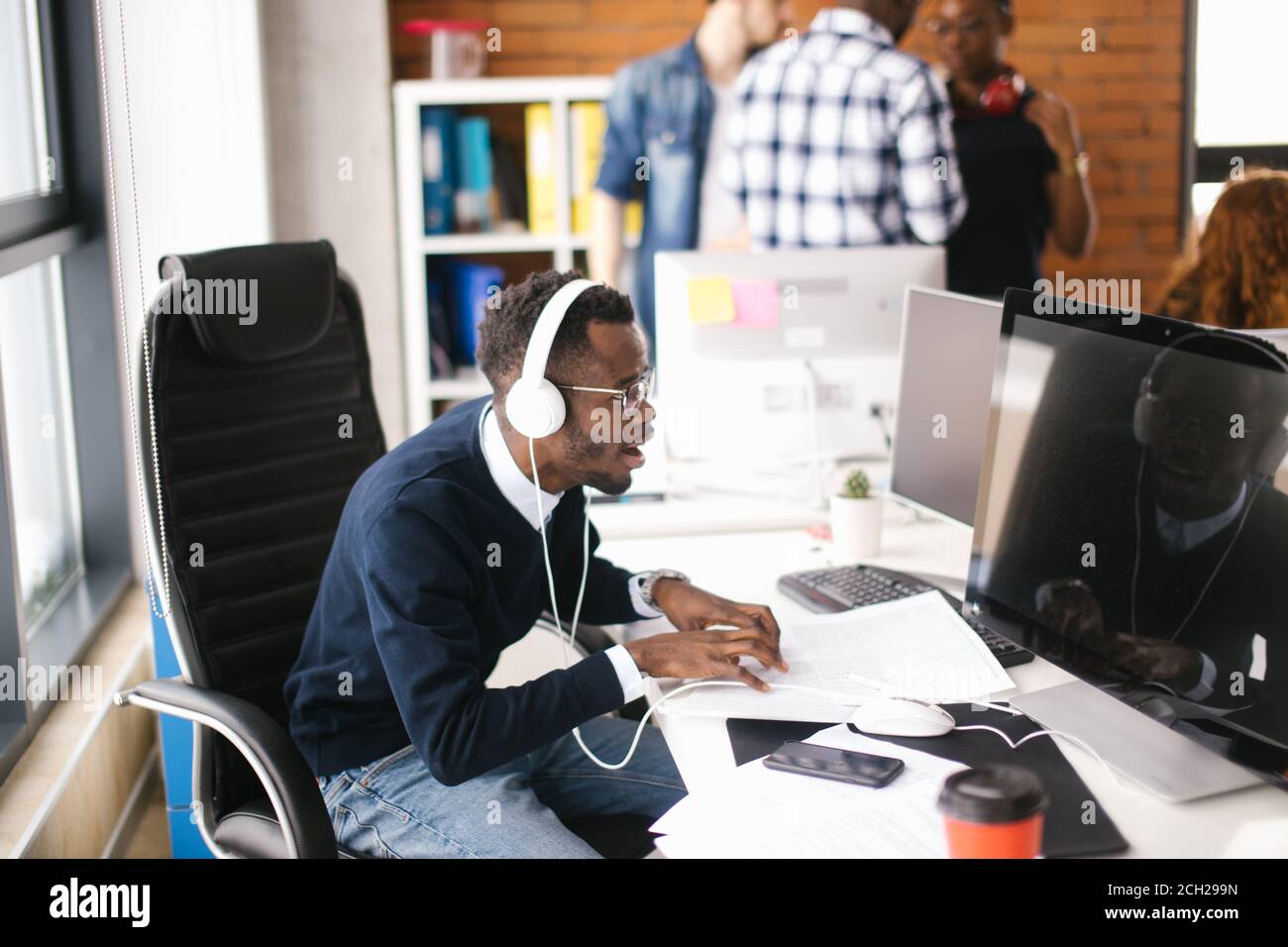 Person Staring At Computer Screen High Resolution Stock Photography and ...
