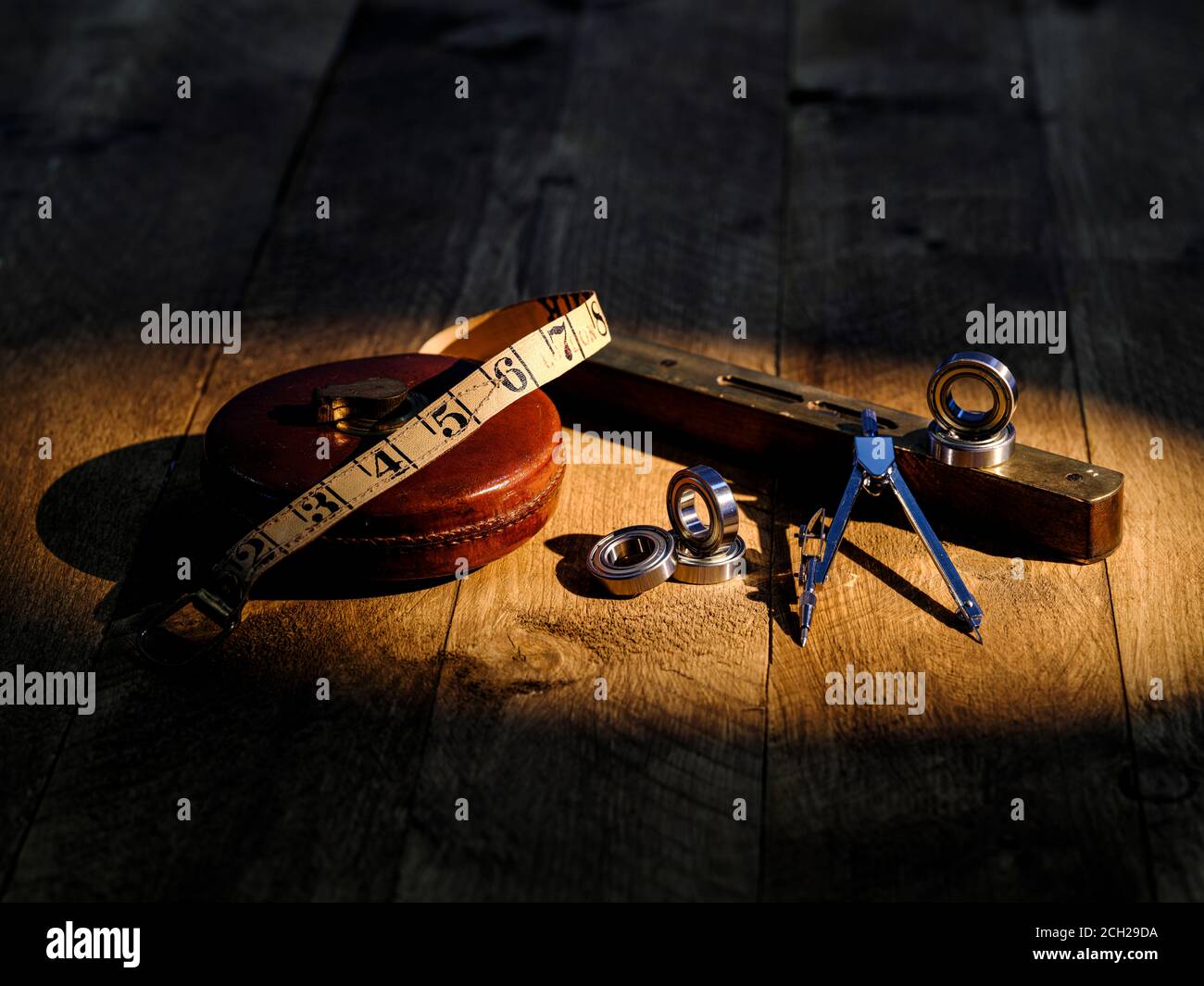 Architects & Engineers Tools Level Tape Measure Bearings Protractor ...