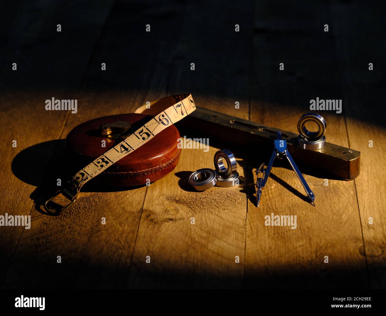 Architects & Engineers Tools Level Tape Measure Bearings Protractor ...