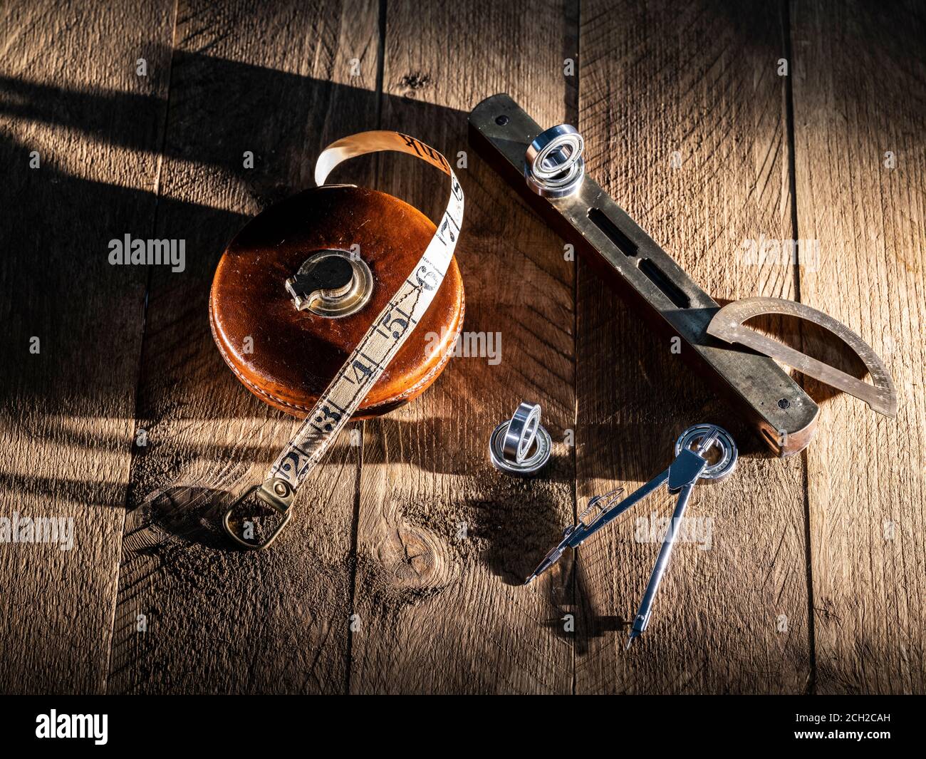 Architects & Engineers Tools Level Tape Measure Bearings Protractor ...