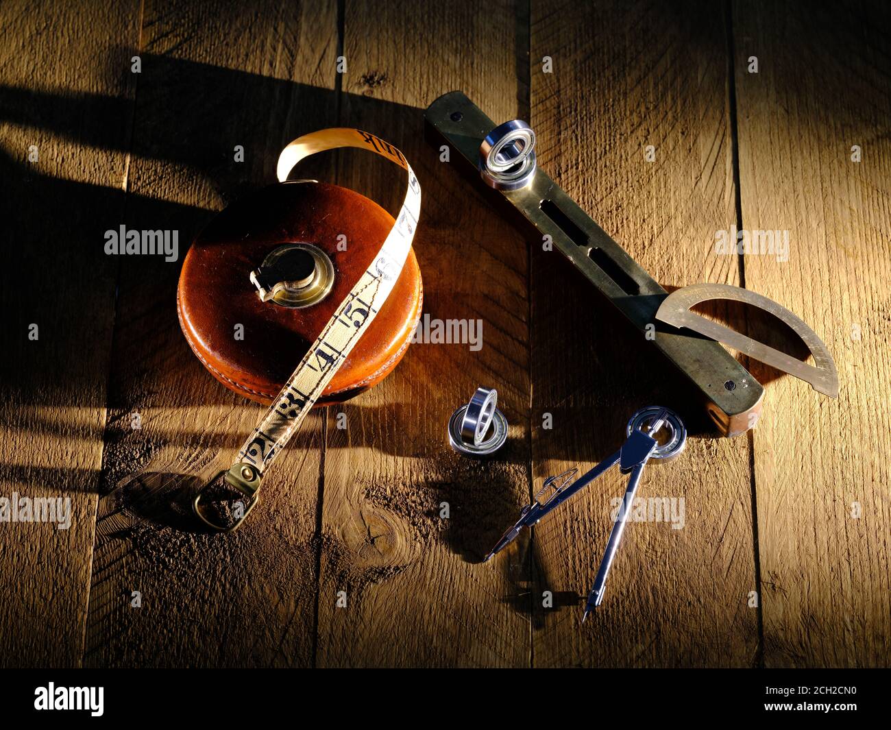 Architects & Engineers Tools Level Tape Measure Bearings Protractor ...