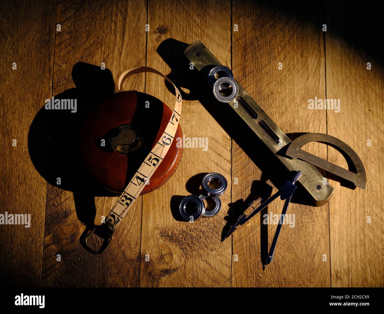 Architects & Engineers Tools Level Tape Measure Bearings Protractor ...