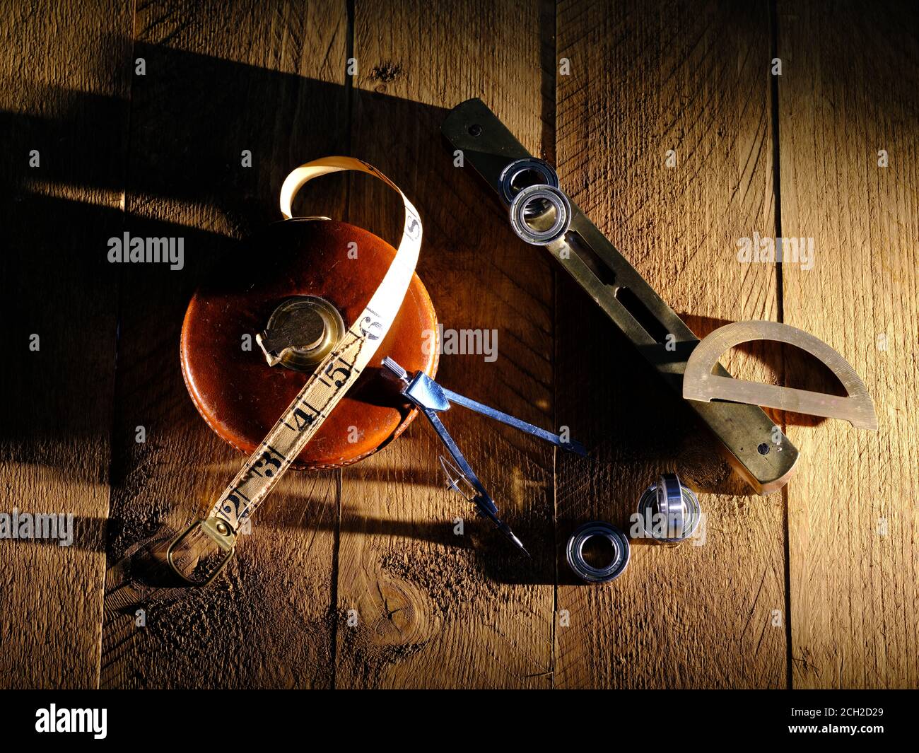 Architects & Engineers Tools Level Tape Measure Bearings Protractor ...