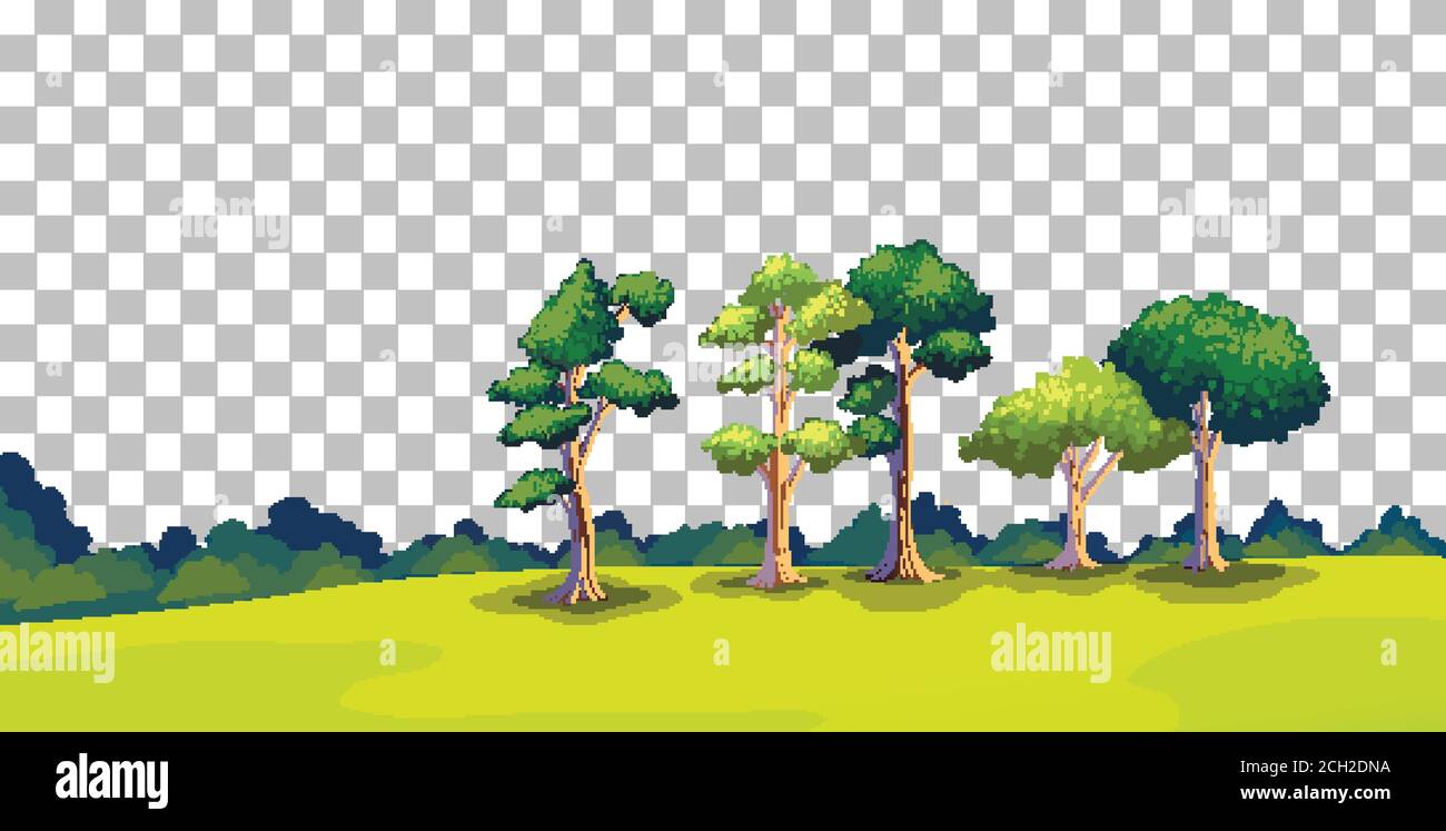 Nature outdoor landscape transparent background illustration Stock ...