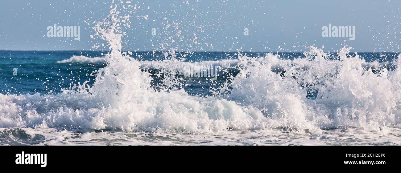 Wave. Water sports activities. Atlantic Ocean Stock Photo - Alamy