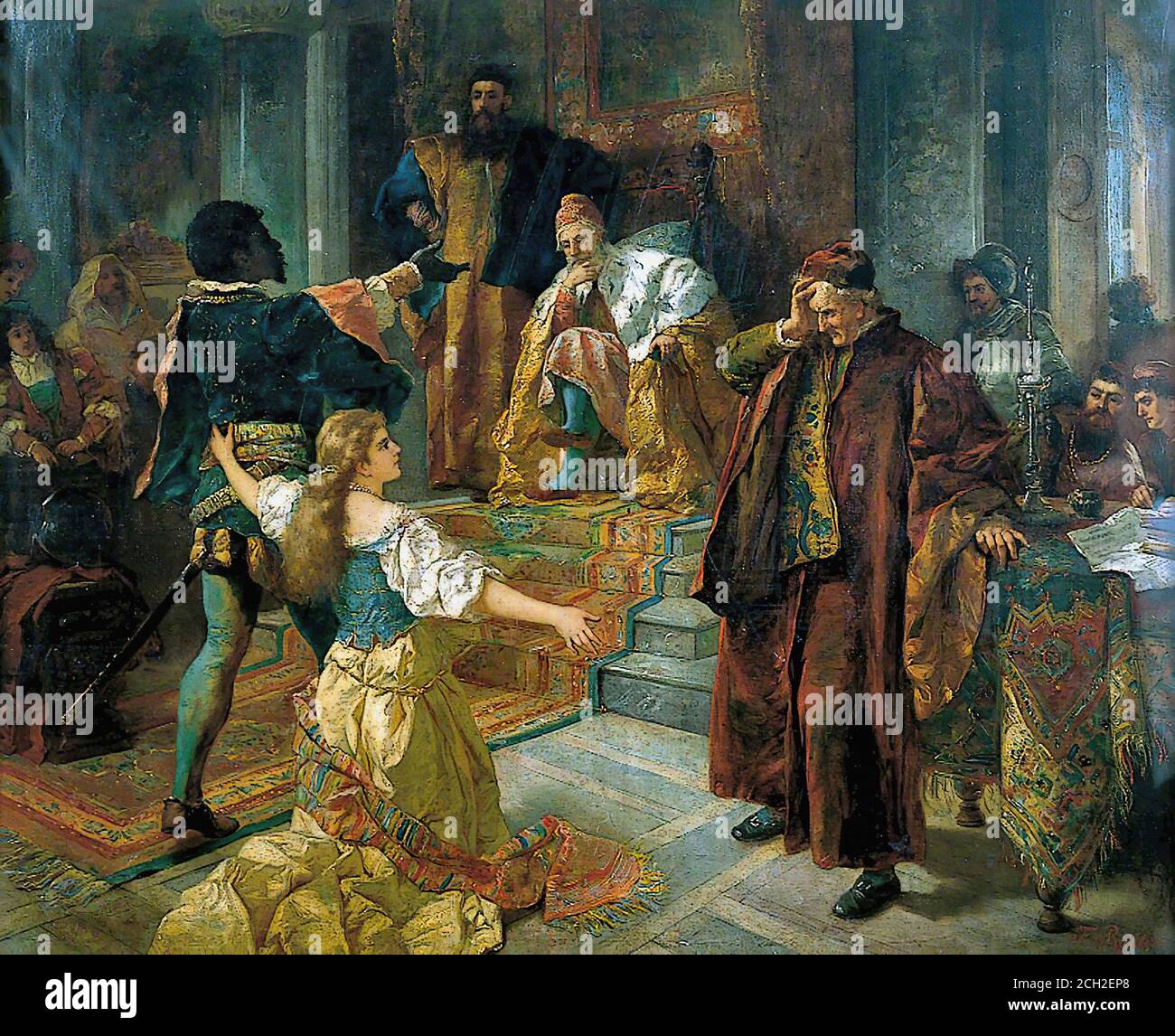 Richter Edouard FréDéric Wilhelm - Othello - French School - 19th and ...