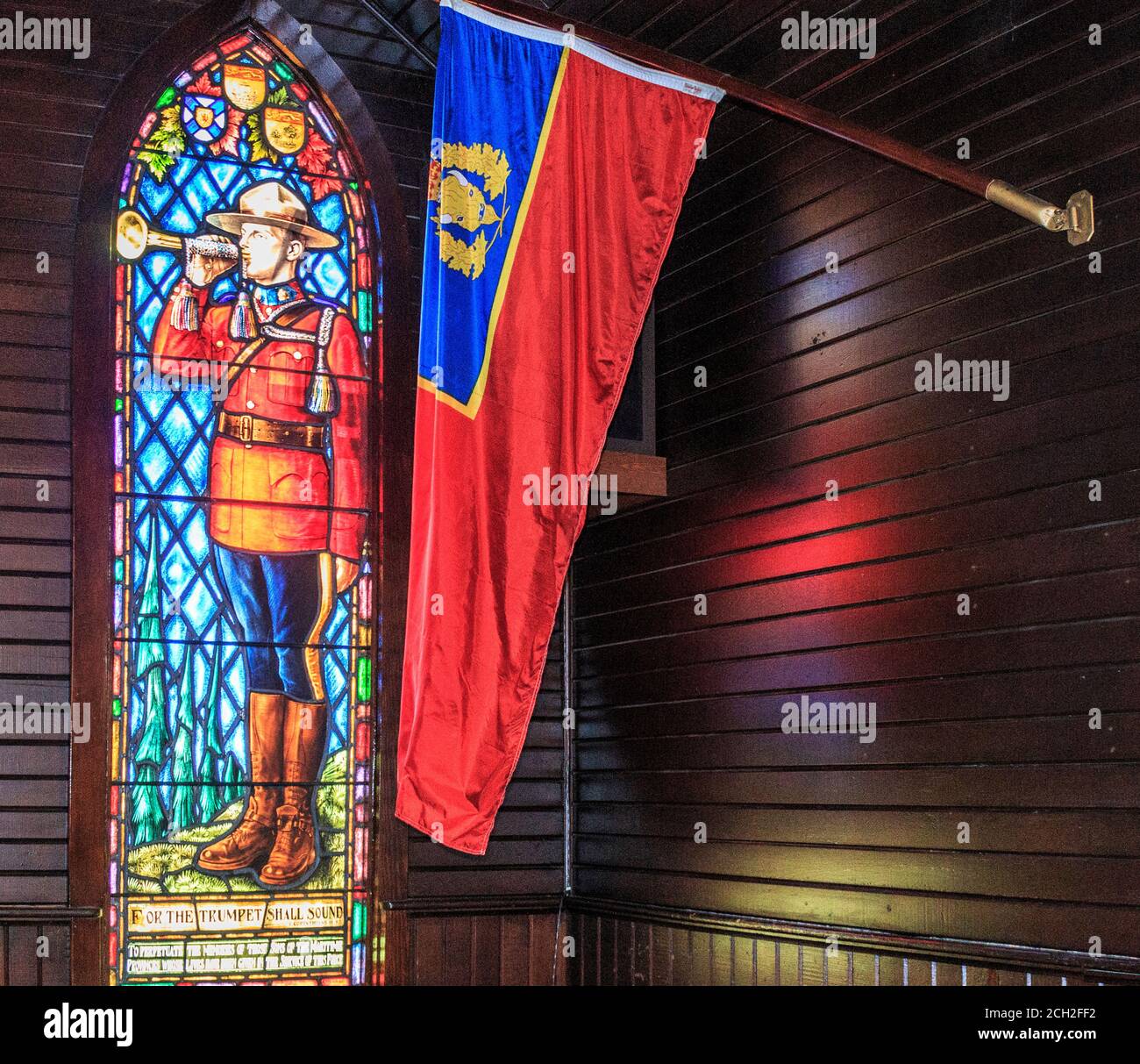 Beautifully lit chapel at the RCMP Depot cadet training academy in ...