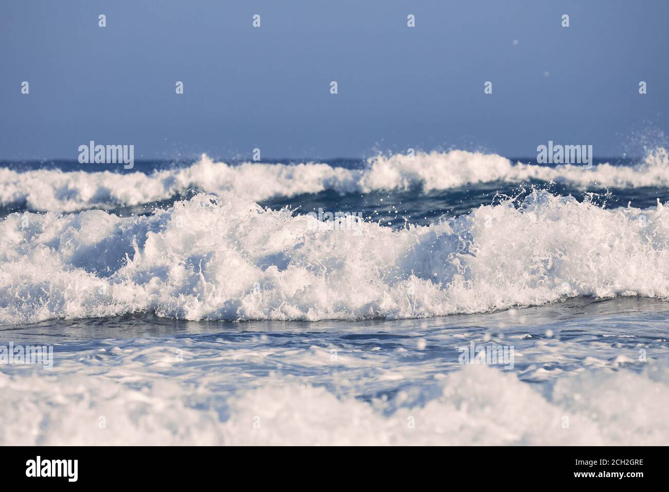 Wave. Water sports activities. Atlantic Ocean Stock Photo - Alamy
