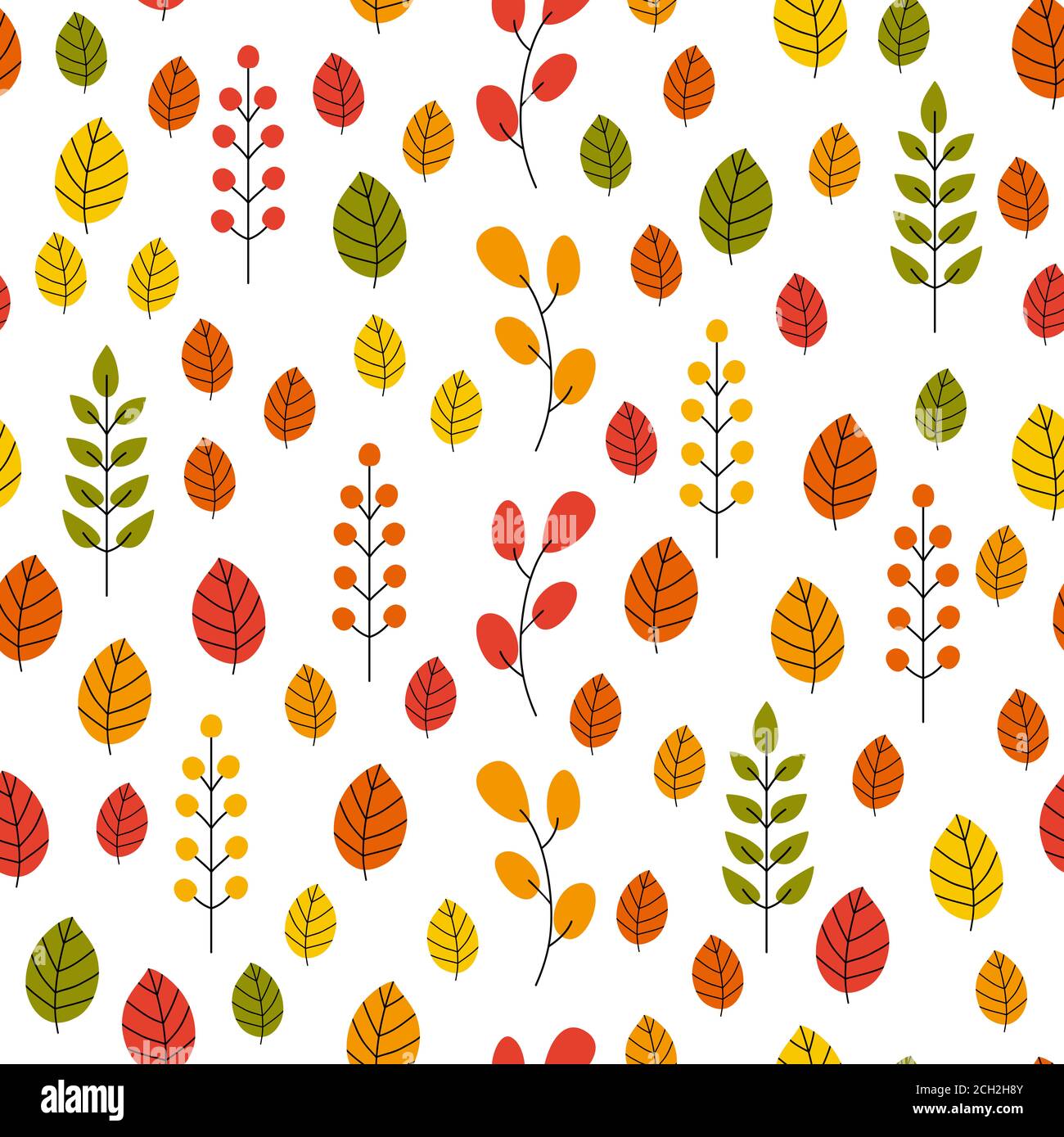 Autumn seamless pattern. It can be used for wallpapers, cards, wrapping ...