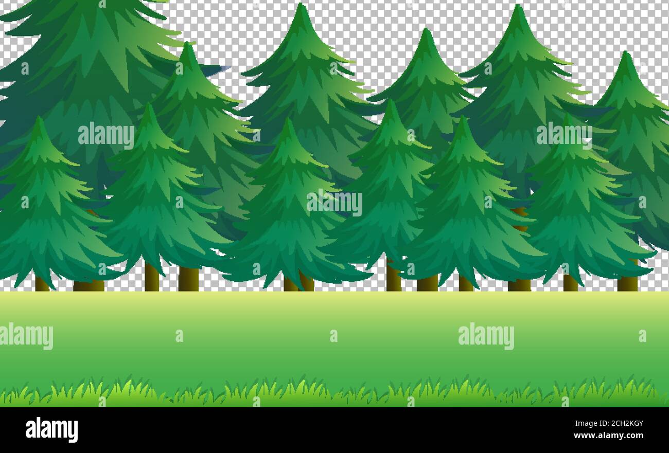 Nature outdoor landscape transparent background illustration Stock ...