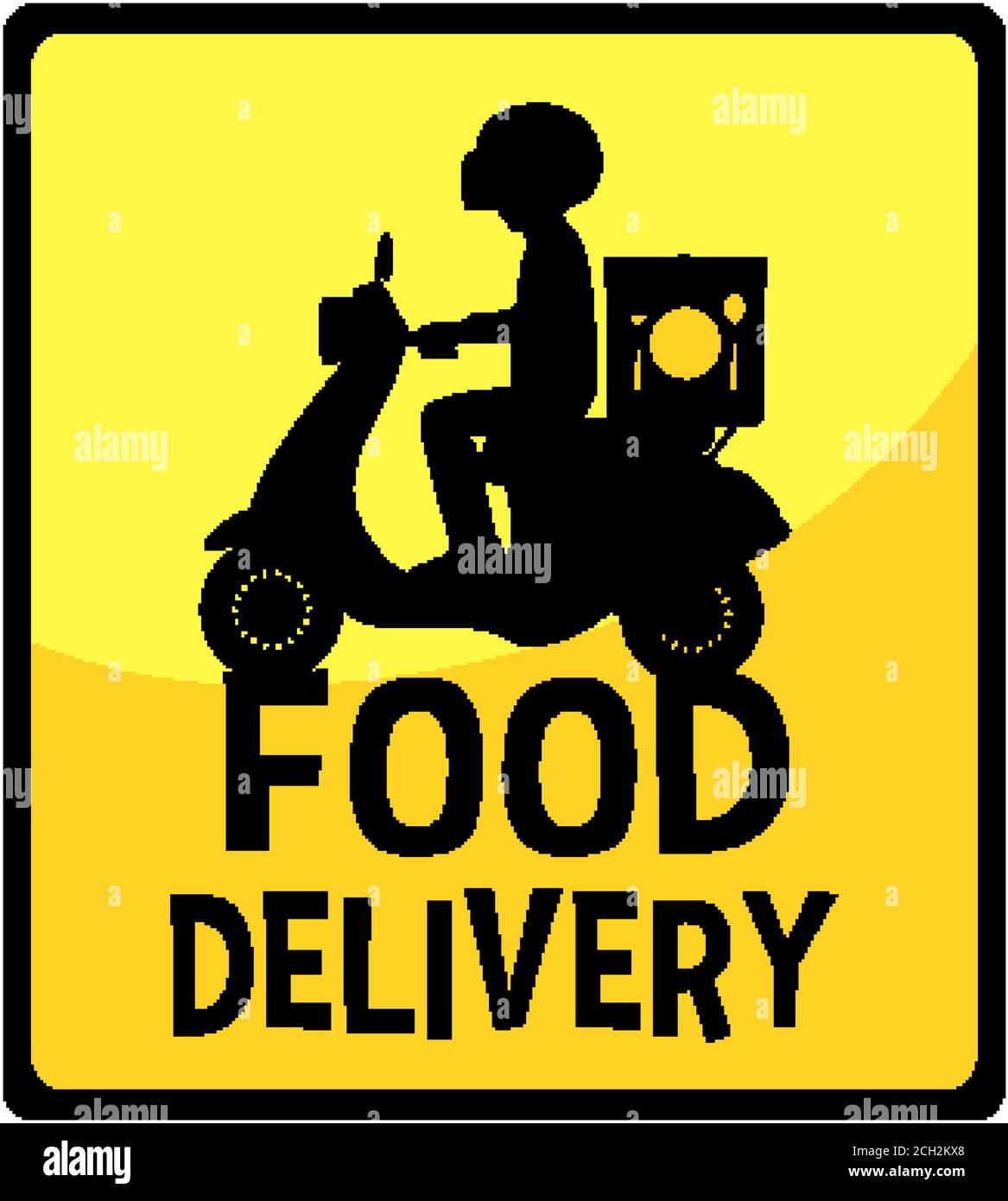 Disign food delivery sign illustration Stock Vector Image & Art - Alamy
