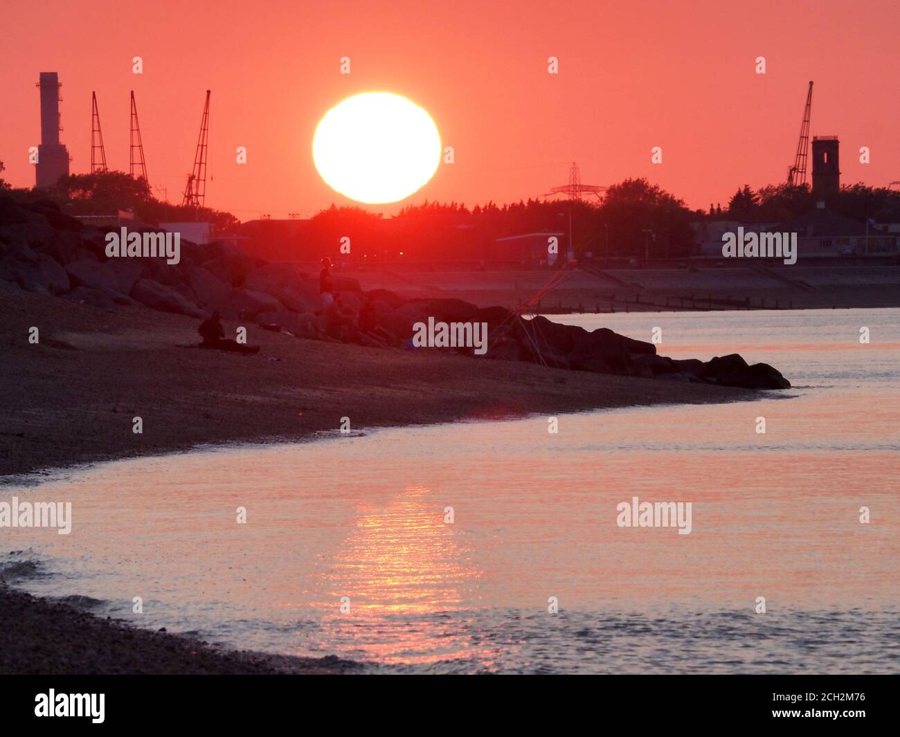 Sheerness, Kent, UK. 13th September, 2020. UK Weather: sunset in ...