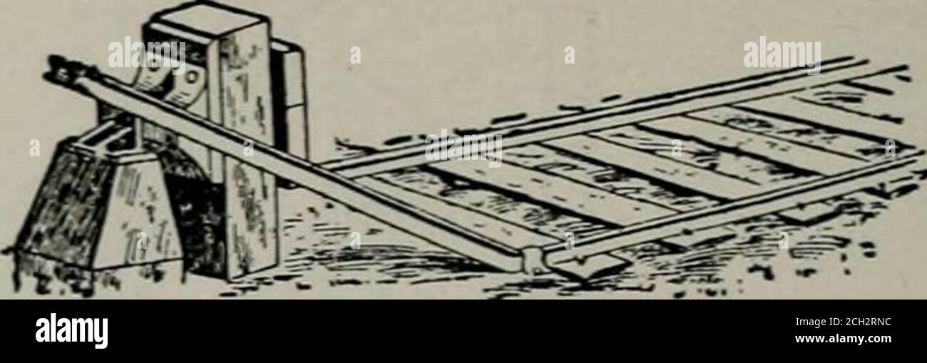 . The science of railways . FiQ. 143. HALEY SEMI-STEEL, BUMPING POST,16 ...