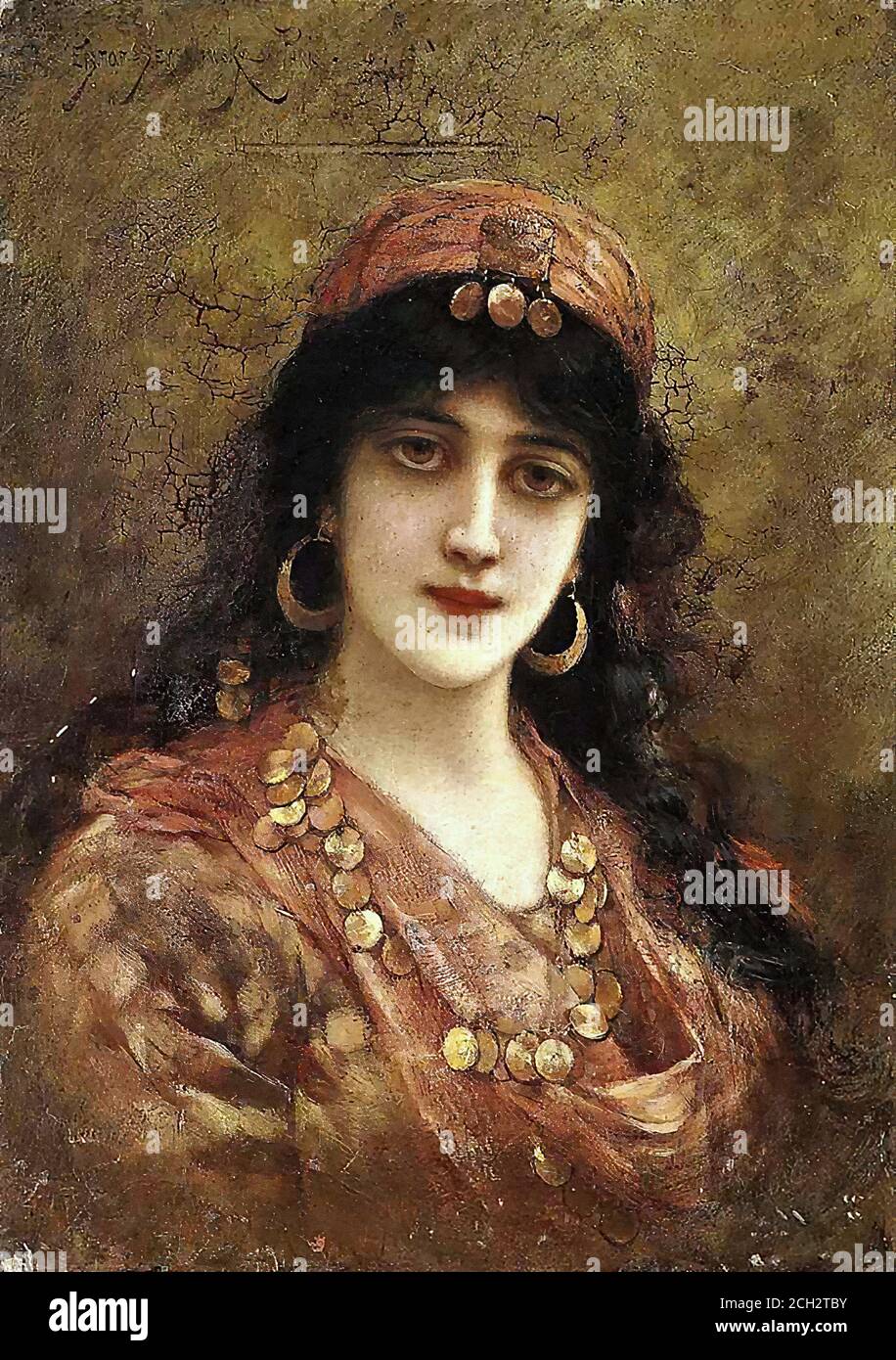 Semenowsky Emile Eisman - an Eastern Beauty 2 - French School - 19th ...