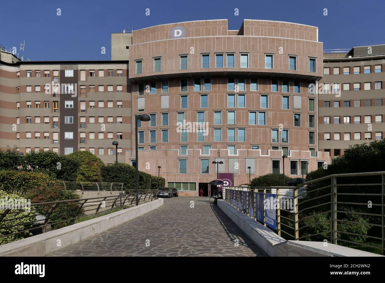Milan, Italy. 12th Sep, 2020. A general view shows the San Raffaele ...