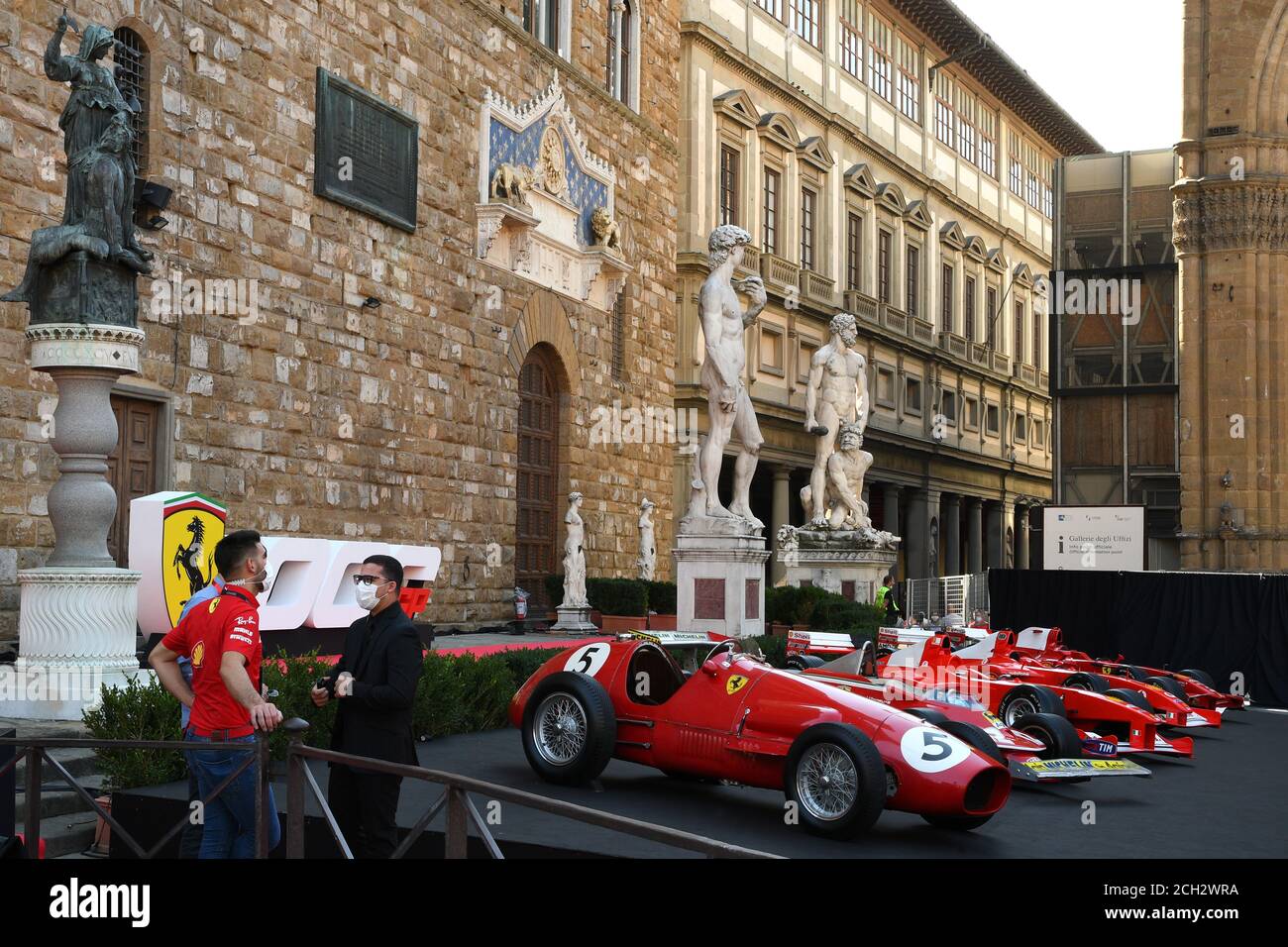 Florence, September 2020: Ferrari 500 F2 F1 of year 1952 and other ...