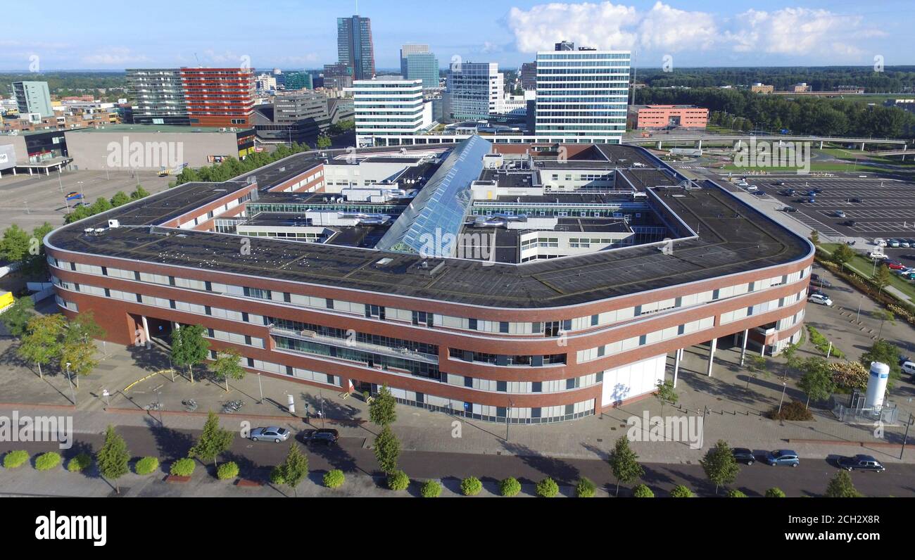 Aerial view on the Flevo hospital in Almere Stock Photo - Alamy