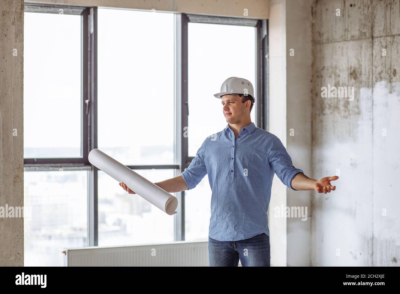 Concept shrug shoulders man hi-res stock photography and images - Alamy