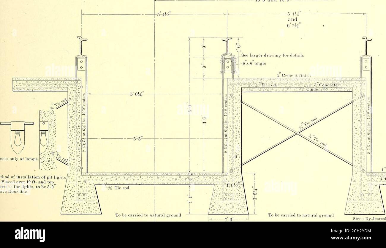 . The Street railway journal . -5-0- ^- Pilaster Irons Section throj-h ...
