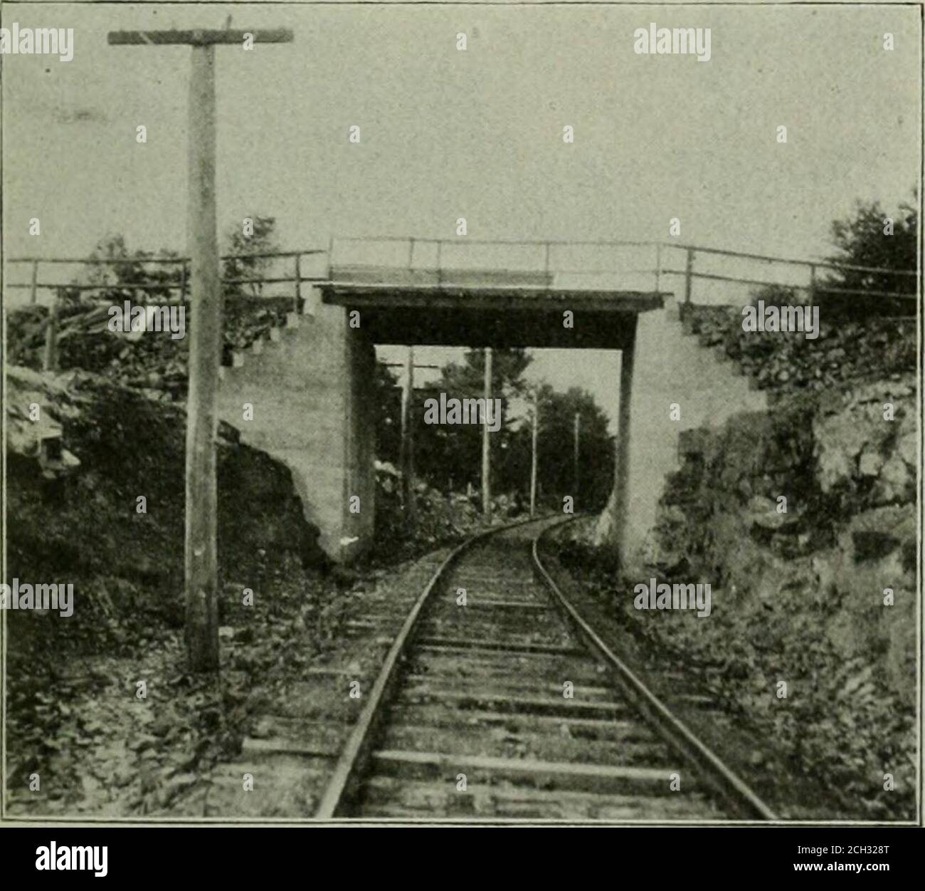 . Electric railway review . Atlantic Shore Line Railway—Track Under ...