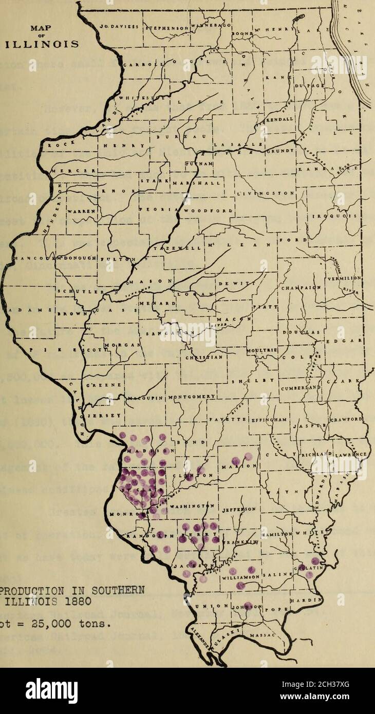 Map southern illinois hi-res stock photography and images - Alamy