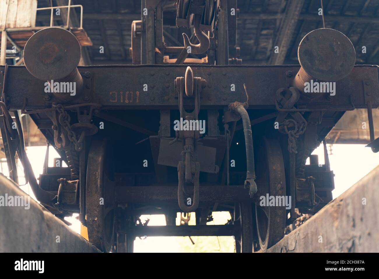 Old steam train stands hi-res stock photography and images - Alamy