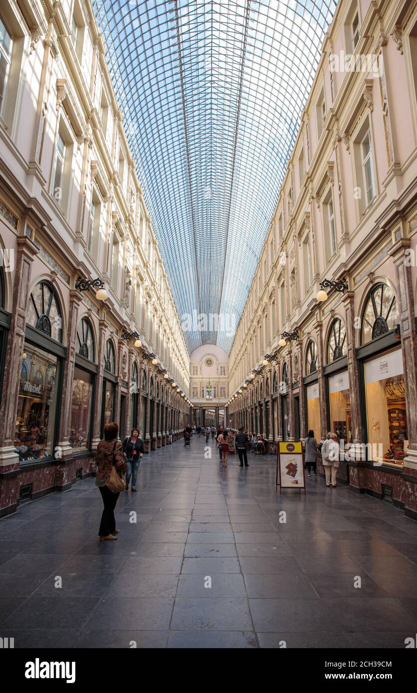 Royal Galleries in Brussels Stock Photo - Alamy